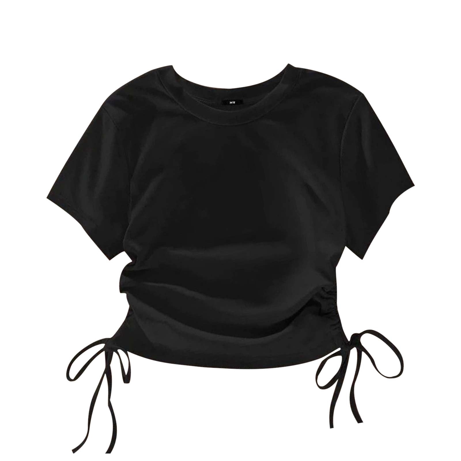 AHTJRT Girls Tee Shirts Slim Fit Short Sleeve Crew Neck Tops ...