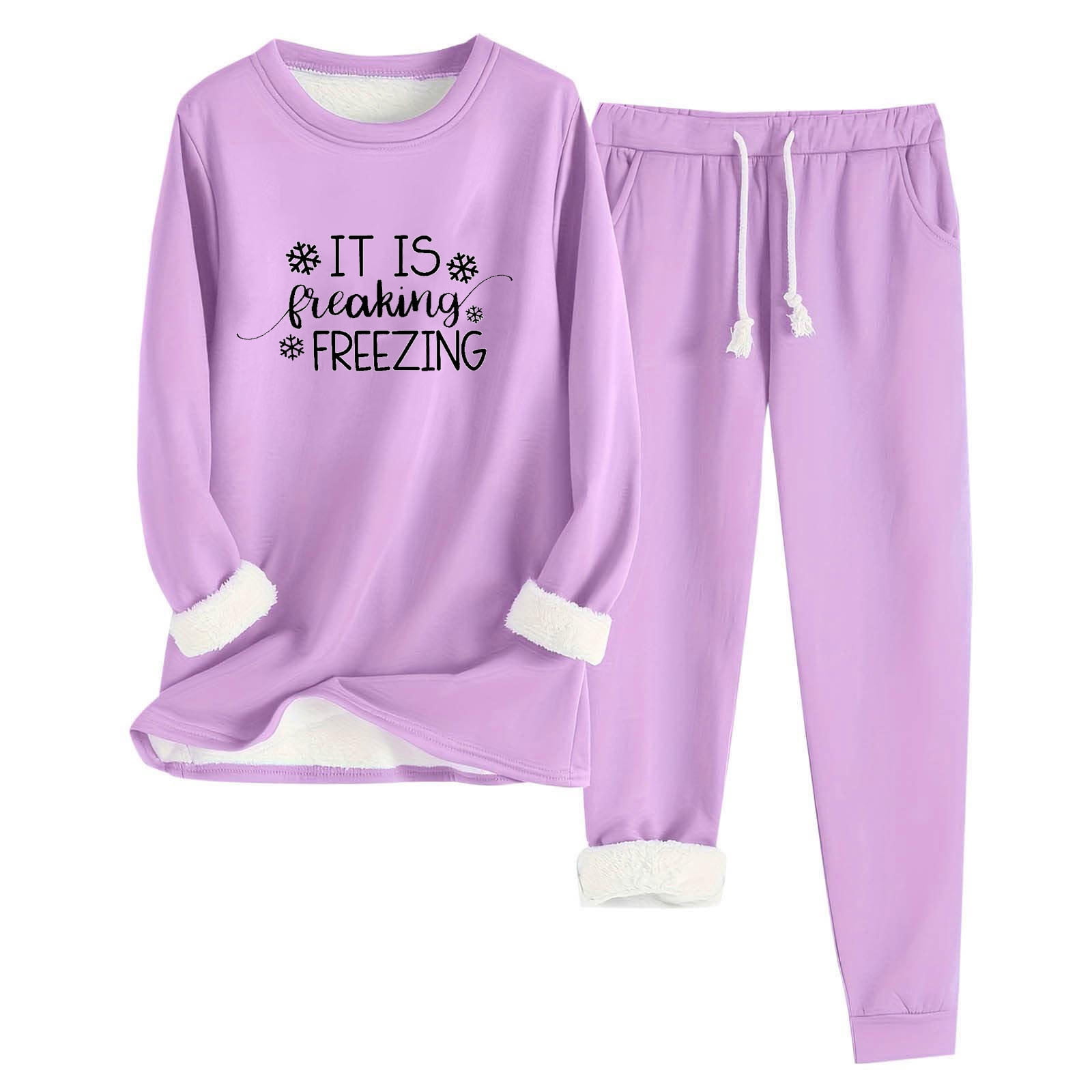 AHTJRT It Is Freaking Freezing 2 Piece Outfits for Women Long Length ...