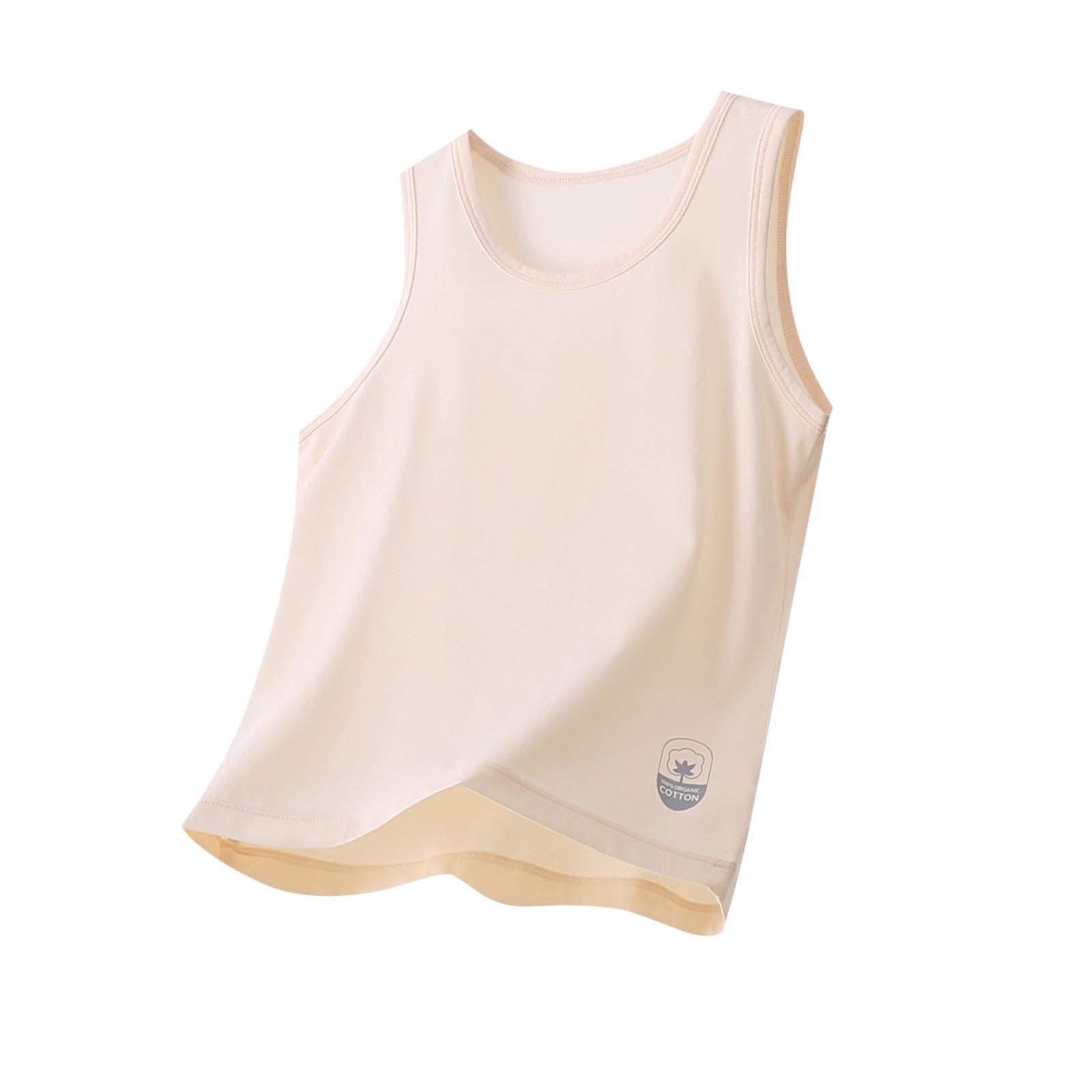 AHTJRT Kids Tank Tops Cotton Stretch Soft Sleeveless Shirts High-Low ...