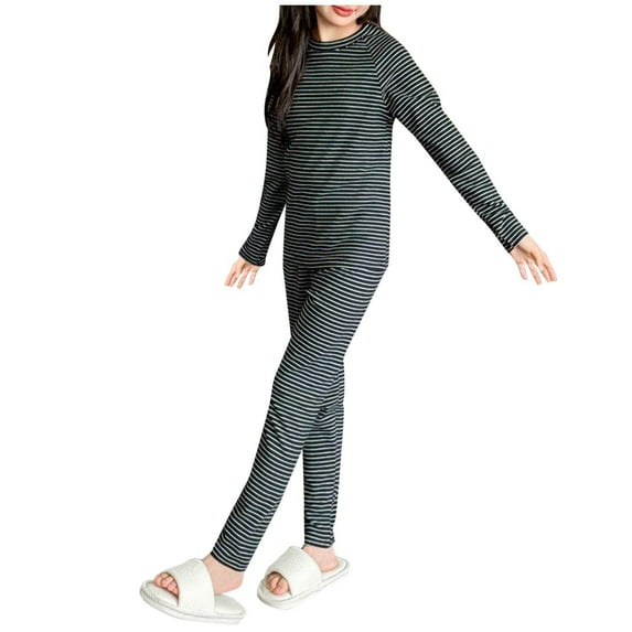 AHTJRT Kids Thermal Underwear Sets Long Sleeve Crewneck Tops and ...
