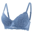 AHTJRT Lace Bralettes for Women Breathable Seamless Fixed Padded Bras ...