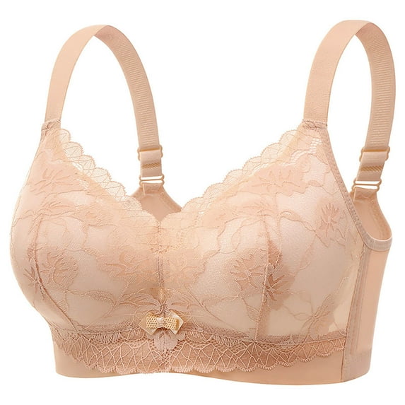 AHTJRT Lace Bras for Women Full Coverage Sheer Mesh Push-Up Bralettes ...