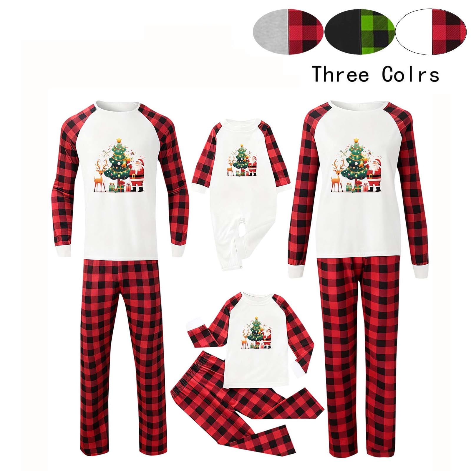 AHTJRT Matching Family Pajamas Sets Merry Christmas PJ's Cute Xmas ...