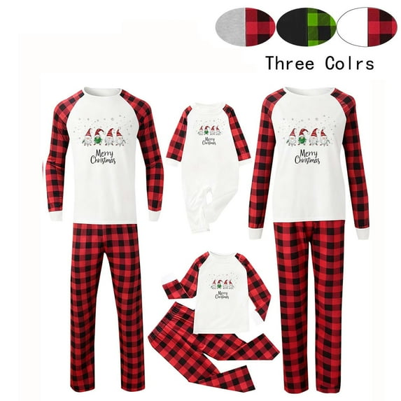 AHTJRT Matching Family Pajamas Sets Merry Christmas PJ's Cute Xmas ...