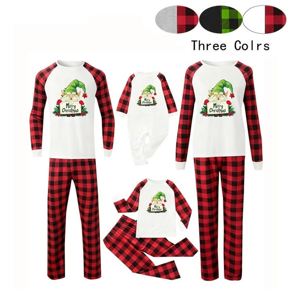 AHTJRT Matching Family Pajamas Sets Merry Christmas PJ's Cute Xmas ...