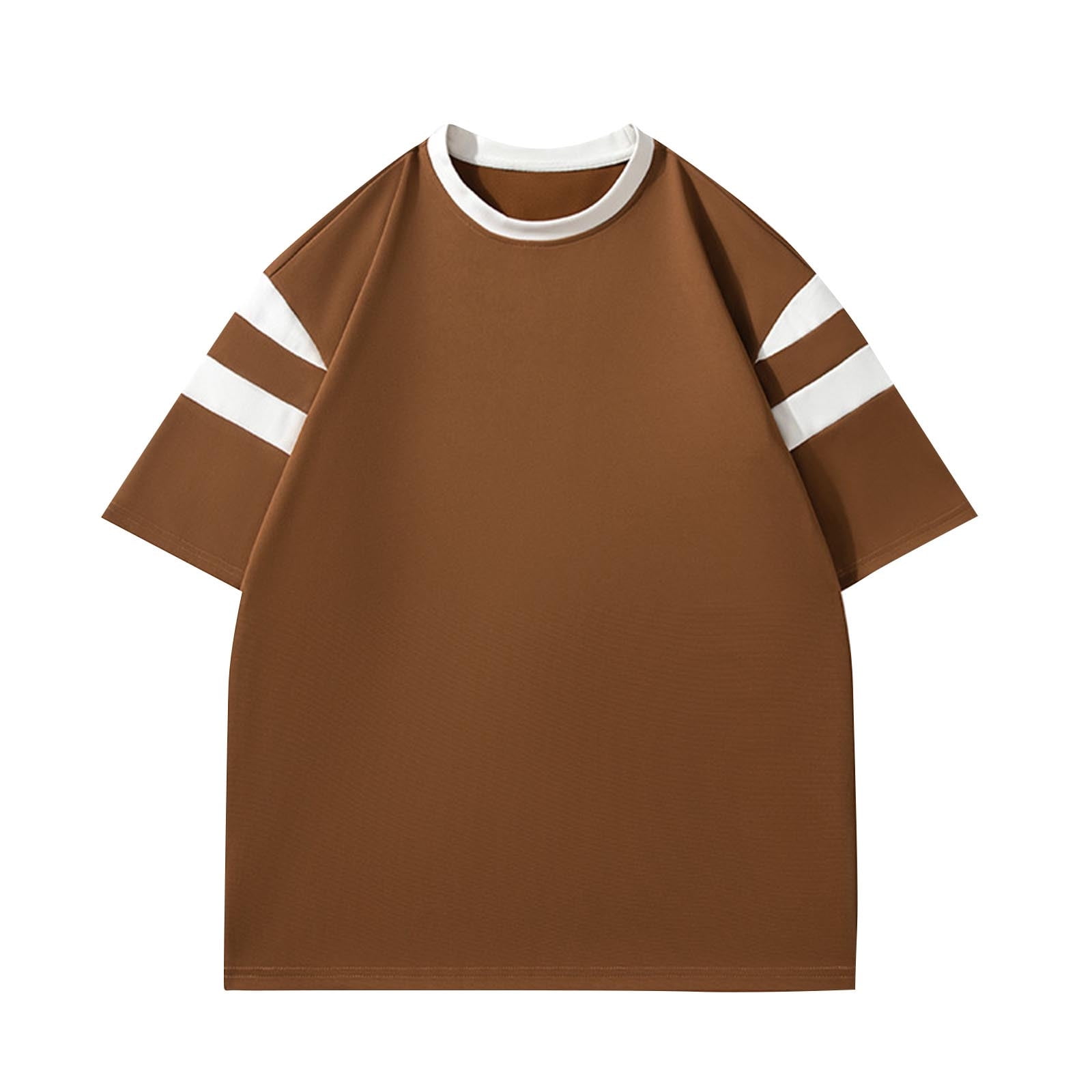 AHTJRT Men's Oversized Tees Loose T-Shirt Half Sleeve Crew Neck Color ...