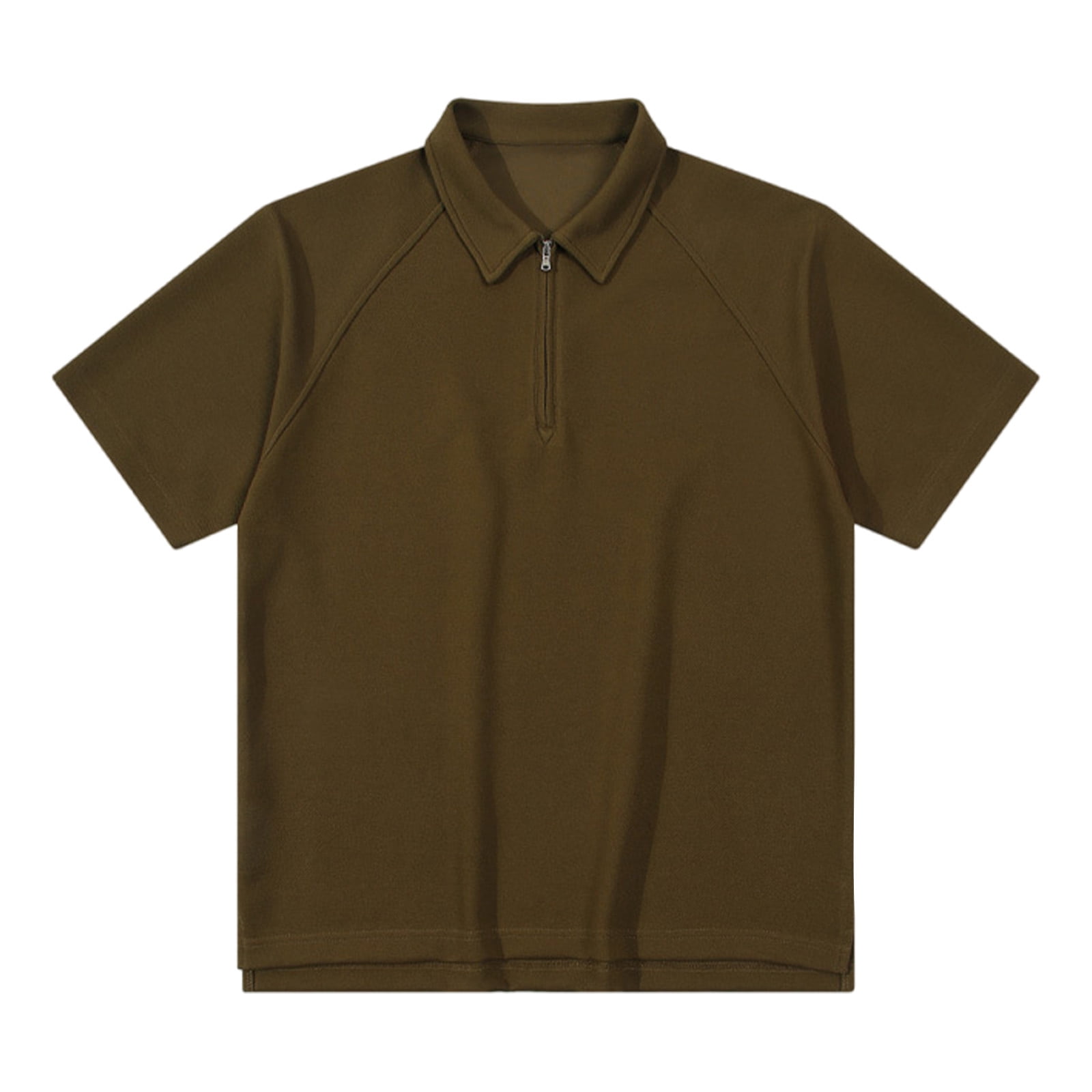 AHTJRT Men's Soft Regular Fit Short Sleeve Moisture Wicking Golf Polo ...