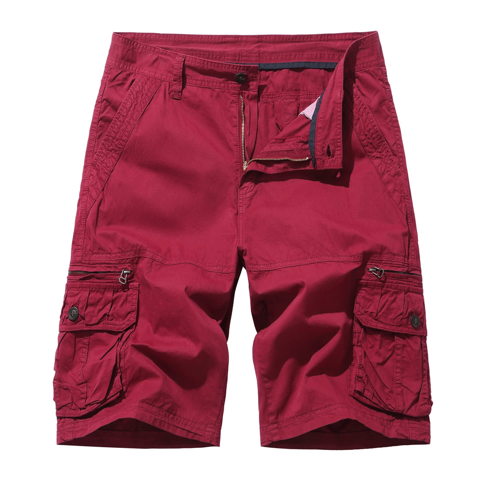 AHTJRT Mens Casual Lightweight Cargo Shorts with Multiple Pockets for ...