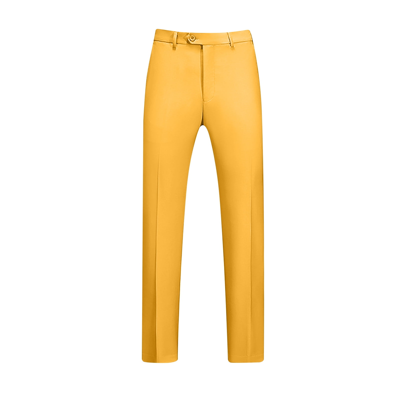 AHTJRT Mens Slim Fit Solid Color Skinny Dress Pants Classic Business Casual Wedding Suit ...