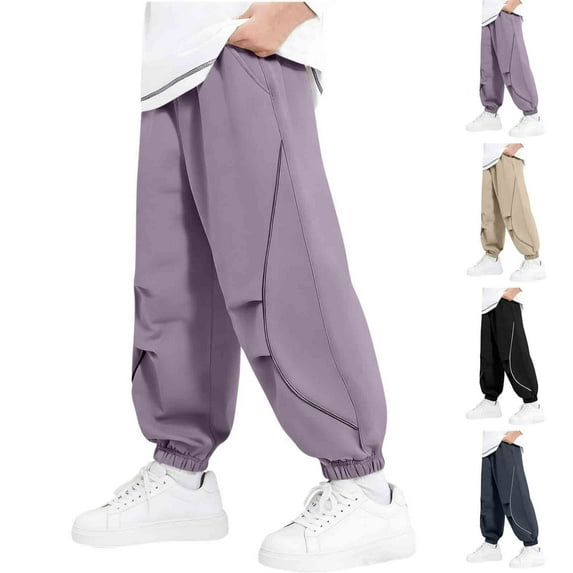 AHTJRT Parachute Pants for Kids Boys Girls Waterproof Tapered Pockets ...