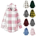 AHTJRT Plaid Hoodies for Boys Girls Fall Winter Warm Fuzzy Fleece ...