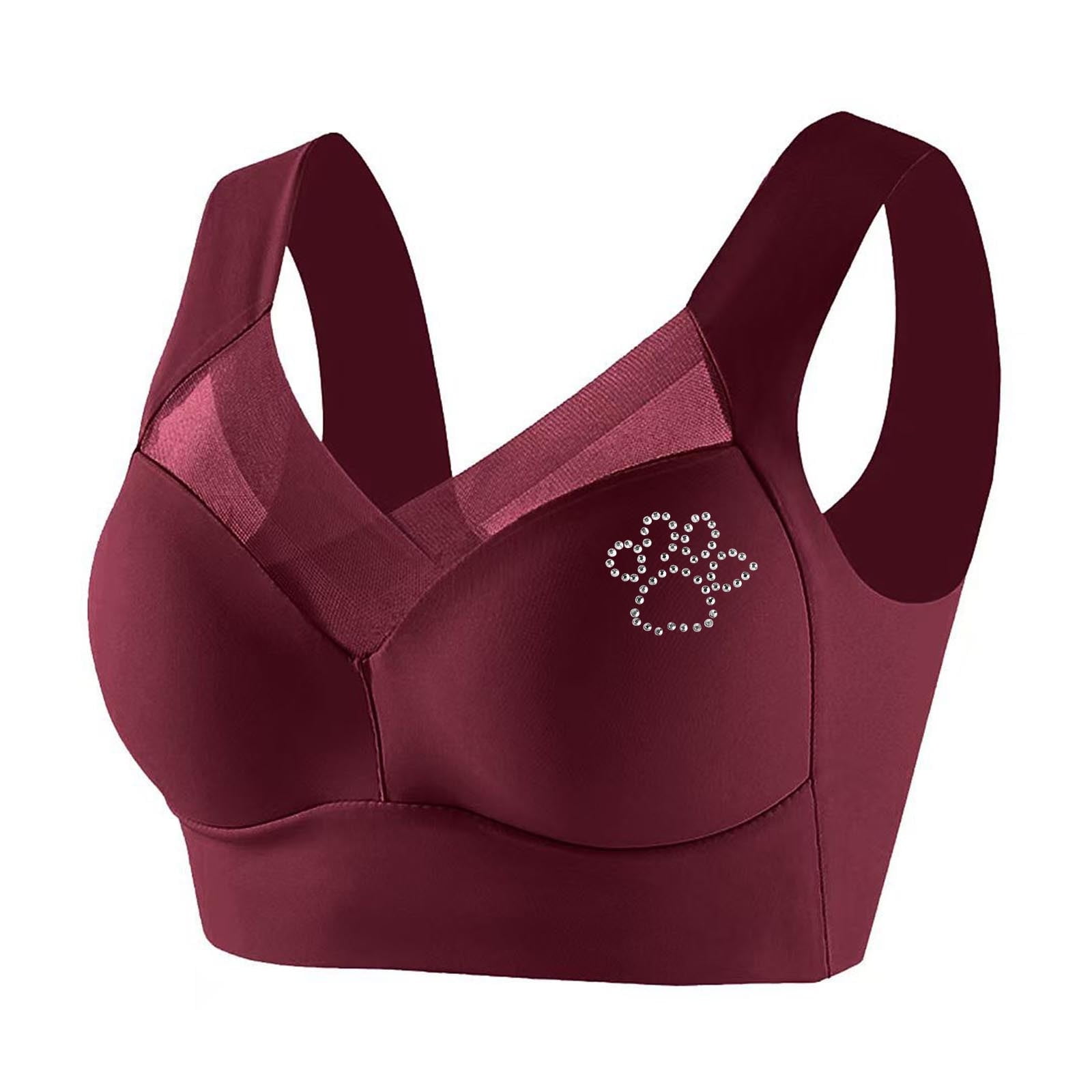 AHTJRT Push Up Bra for Women Plus Size Seamless Full Coverage Brassiere ...
