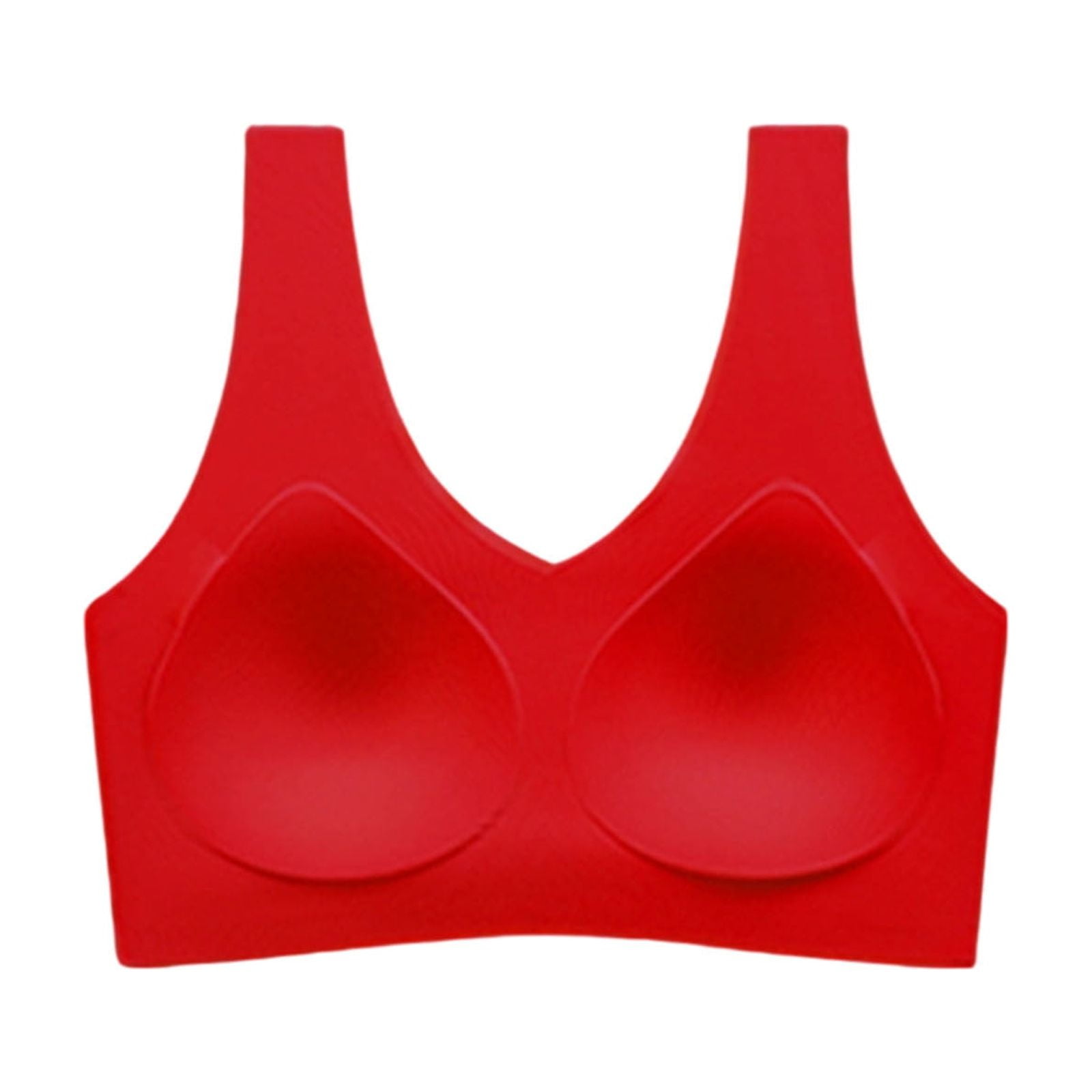 AHTJRT Racerback Bras for Women Deep V Neck Seamless Full Coverage ...