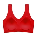 AHTJRT Racerback Bras for Women Deep V Neck Seamless Full Coverage ...