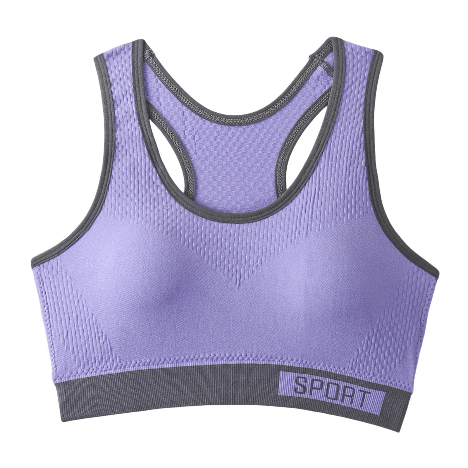 AHTJRT Racerback Bras for Women Stretchy Workout Gym Yoga Bras Wirefree ...