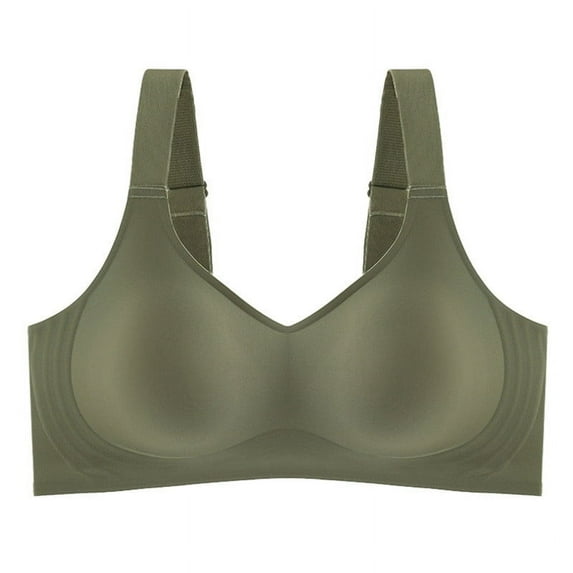 AHTJRT Scoop Neck Seamless Bras for Women Push-Up Sagging Proof ...