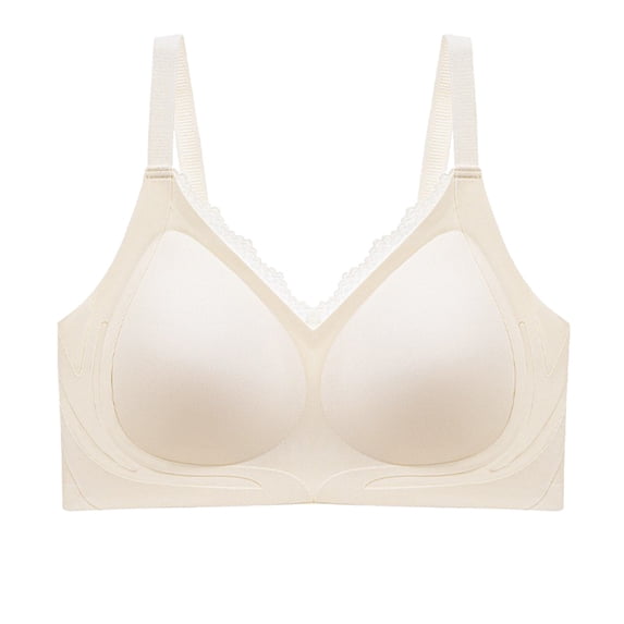 AHTJRT Seamless Bras for Women Racerbacks Full Coverage Scalloped Lace ...