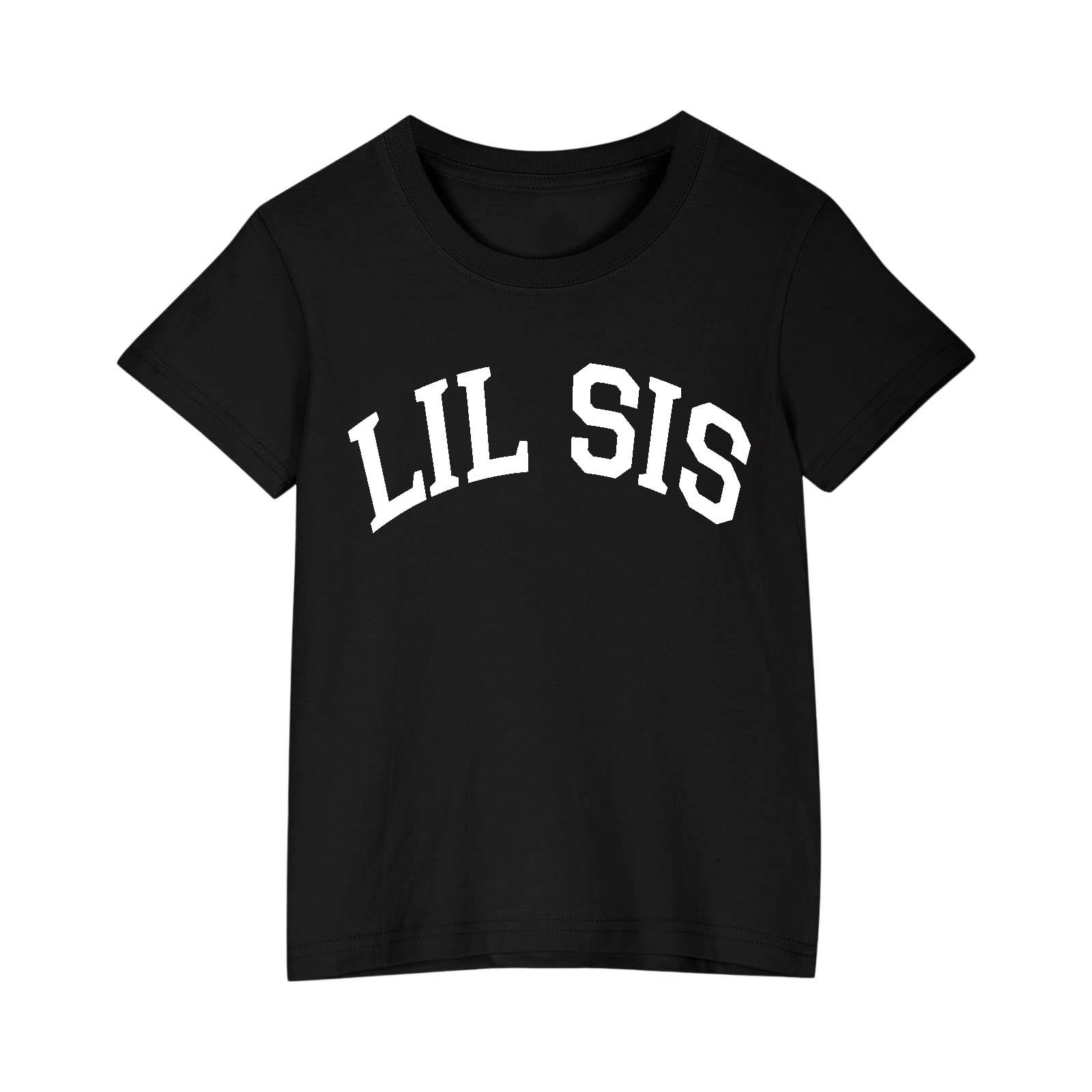 AHTJRT Sibling Matching Tshirts for Girls Funny Cute Little Sister ...