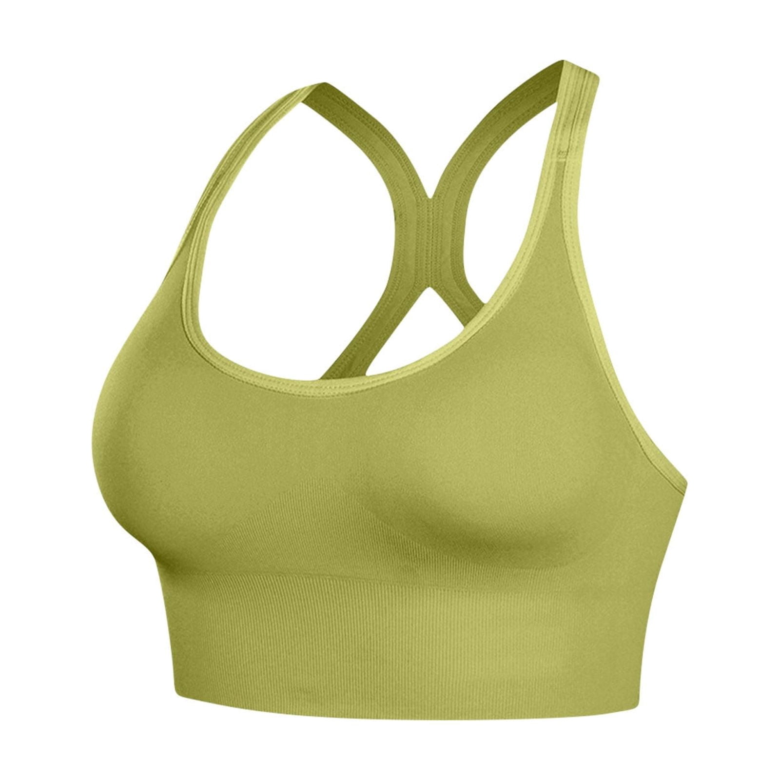 AHTJRT Sports Bralettes for Women Racerbacks Crisscross Bras Comfy Soft ...