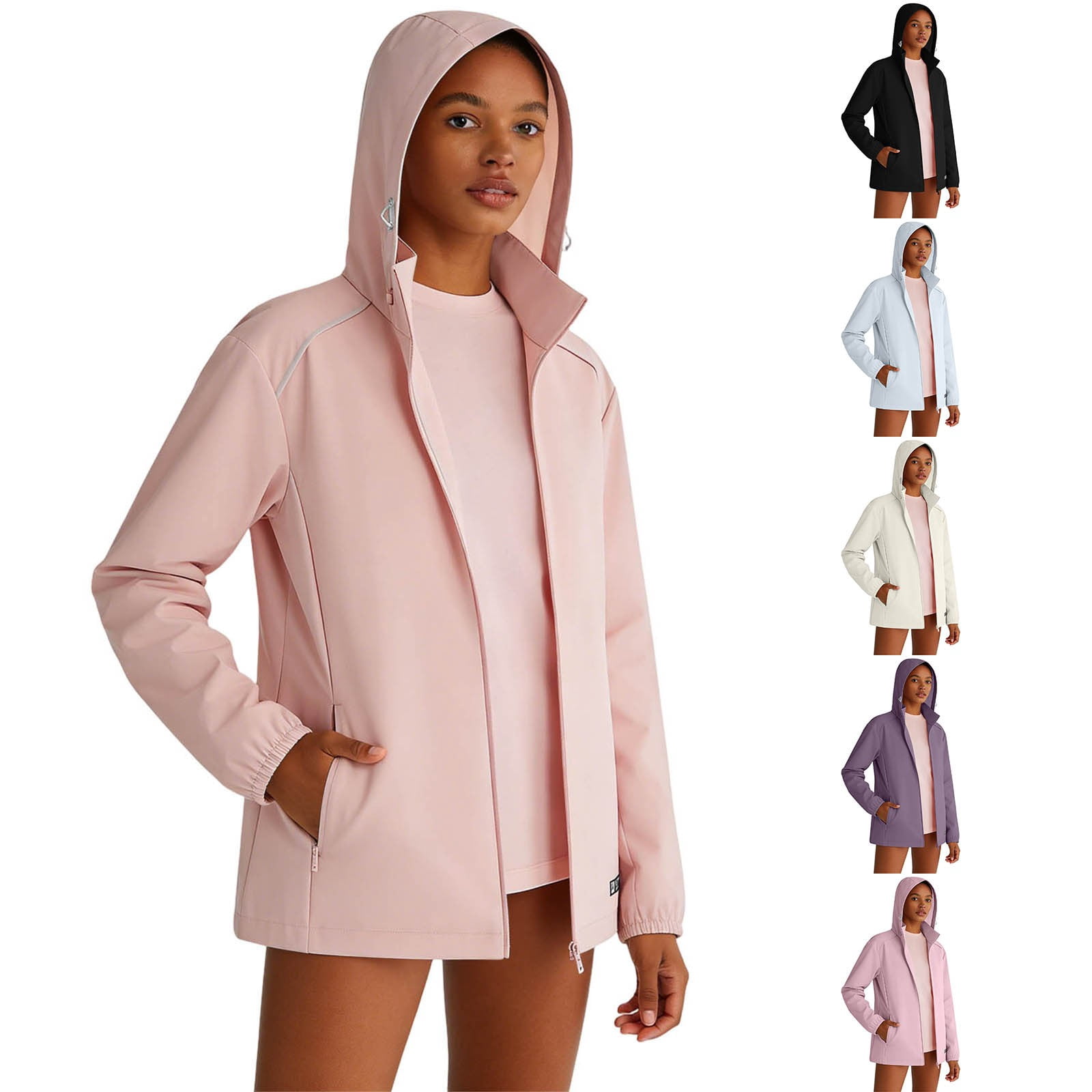 AHTJRT Sun Protection Hoodie for Women Cooling Breathable Full Zip Long ...