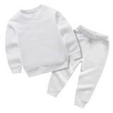 AHTJRT Sweatsuits for Kids Crewneck Sweatshirts and Trousers Clothing ...