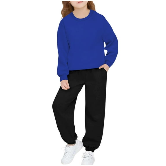 AHTJRT Tracksuit Set for Kids Long Sleeve Hoodie Sweatshirt Tapered ...