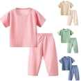 AHTJRT Two Piece Modal Sets for Kids Boys Girls Comfy Sleeping Homwear ...