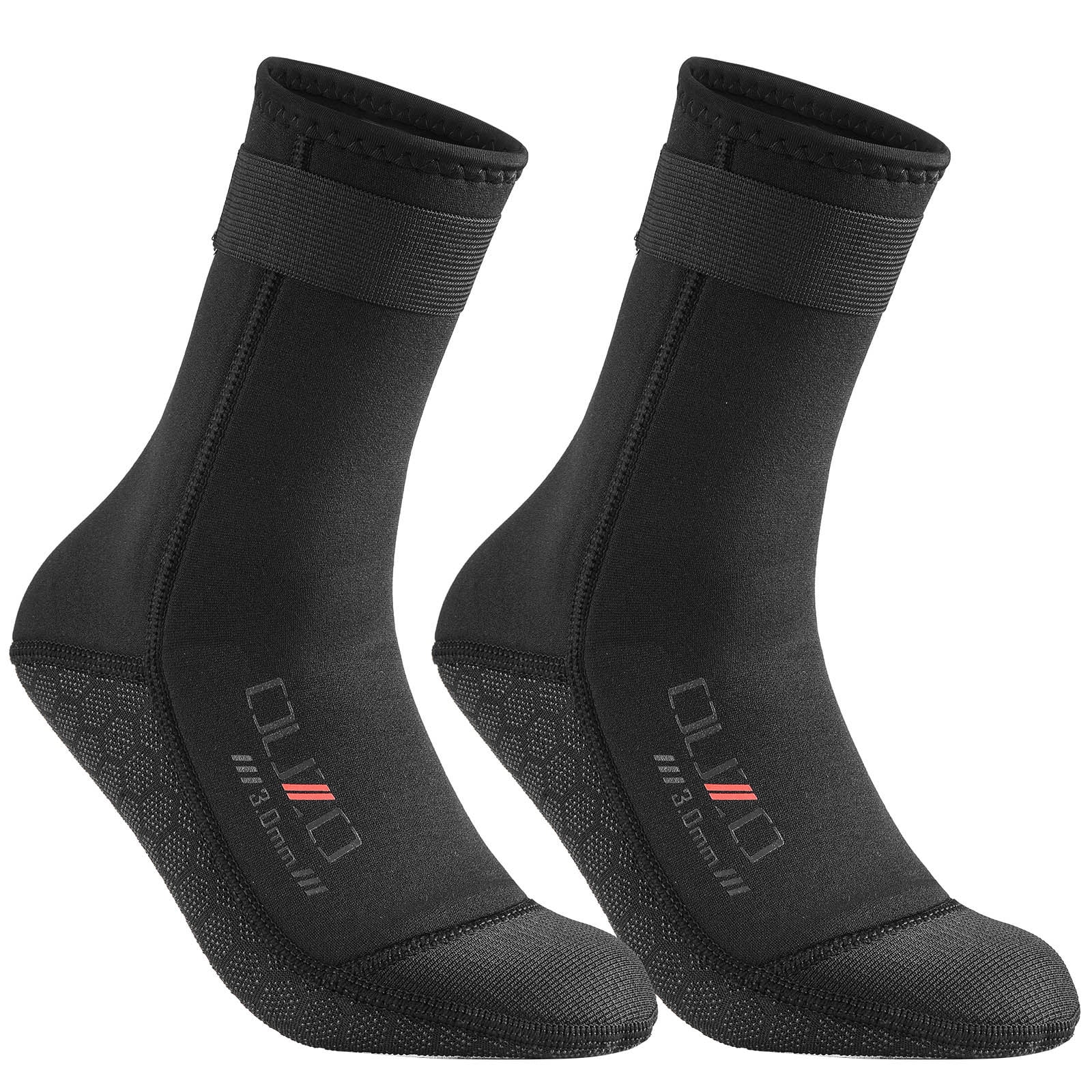 AHTJRT Unisex Neoprene Water Socks Snorkeling Diving 3mm Wetsuit Socks ...