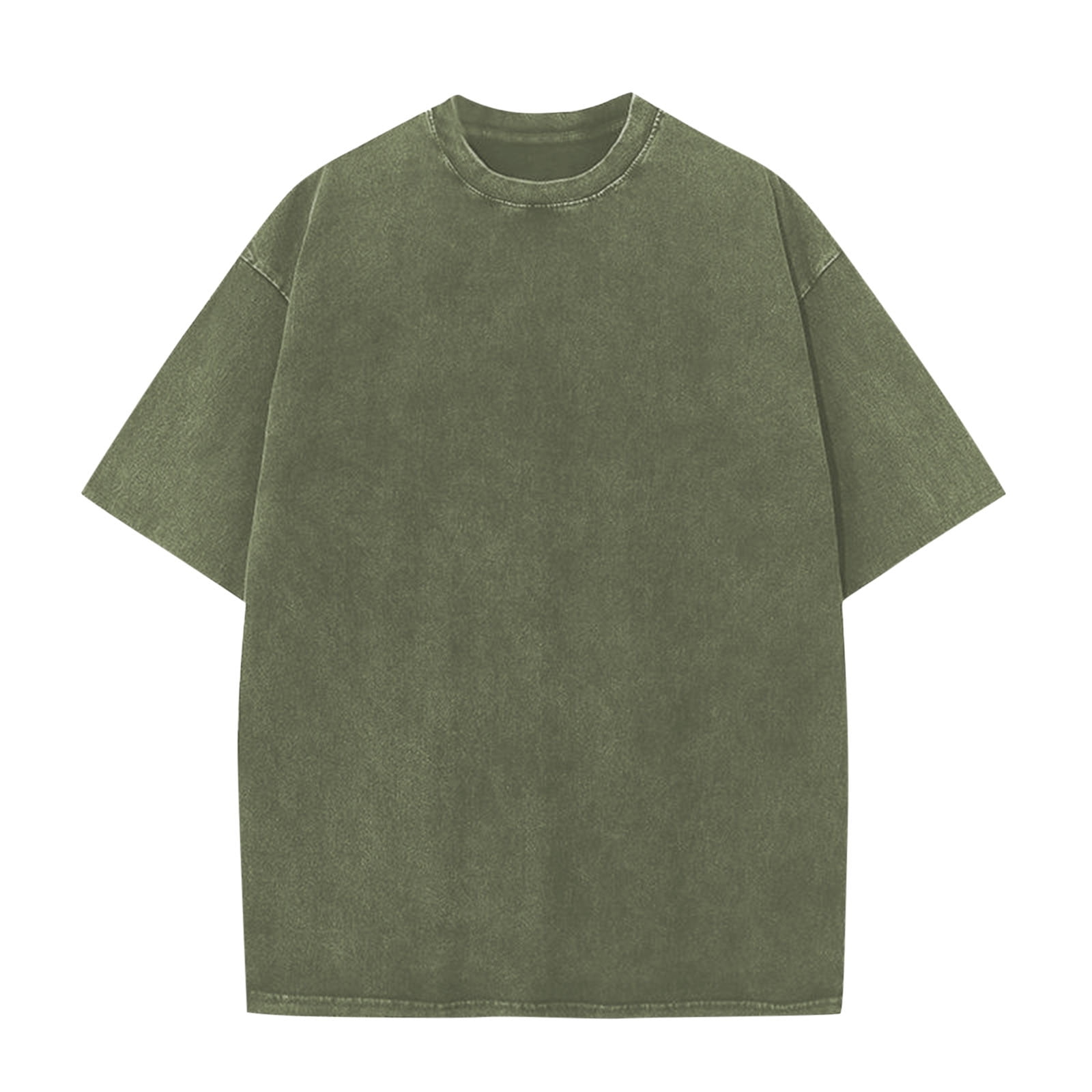 AHTJRT Unisex Vintage Acid Wash Cotton T-Shirt with Classic Fit for ...