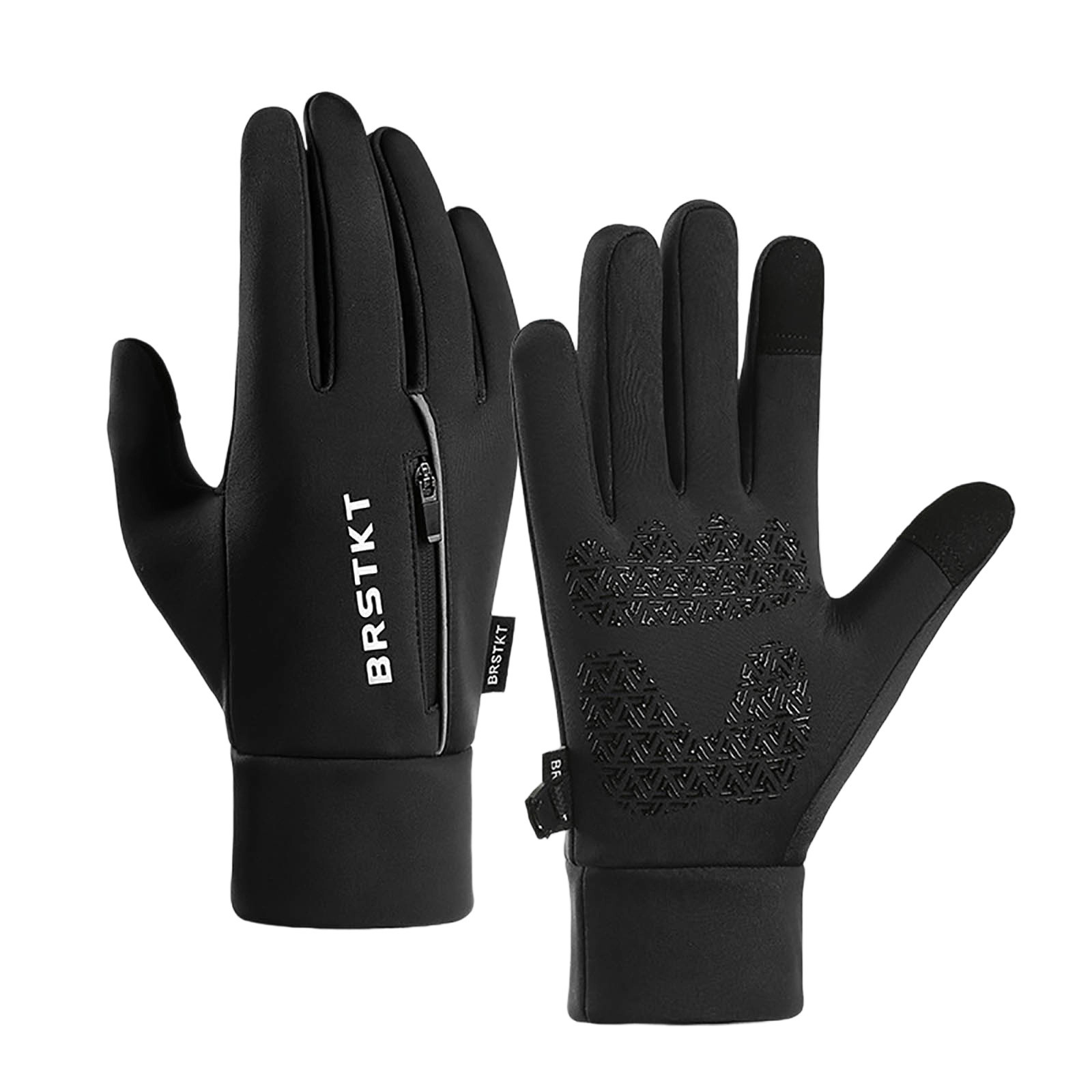 AHTJRT Unisex Winter Warm Gloves Touch Screen Full Finger Anti-Slip ...