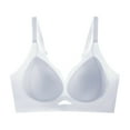 AHTJRT Wireless Push Up Bras for Women Comfy Back Smoothing Everyday ...