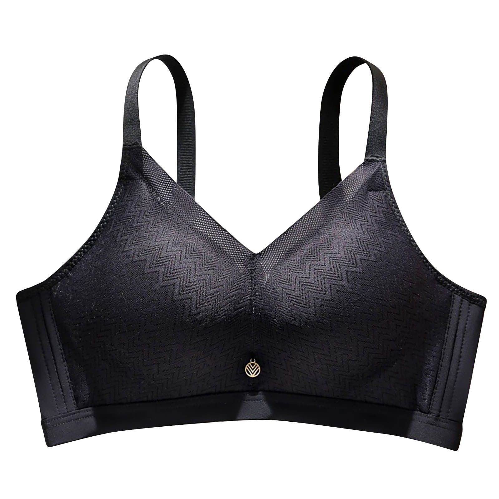 AHTJRT Women's Bralettes Wirefree Seamless Full Coverage Push Up Plunge ...