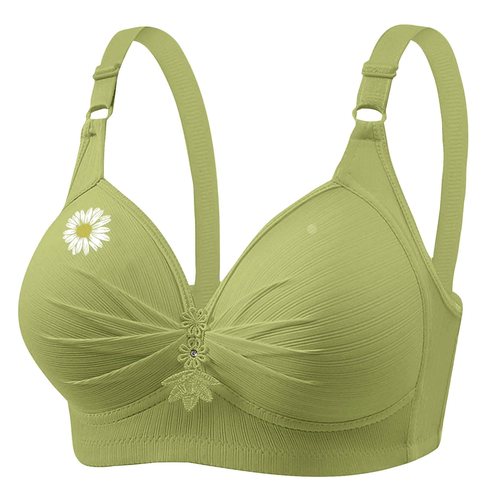 AHTJRT Women's Bras Floral Patterns Full Coverage Soft Cups Support ...