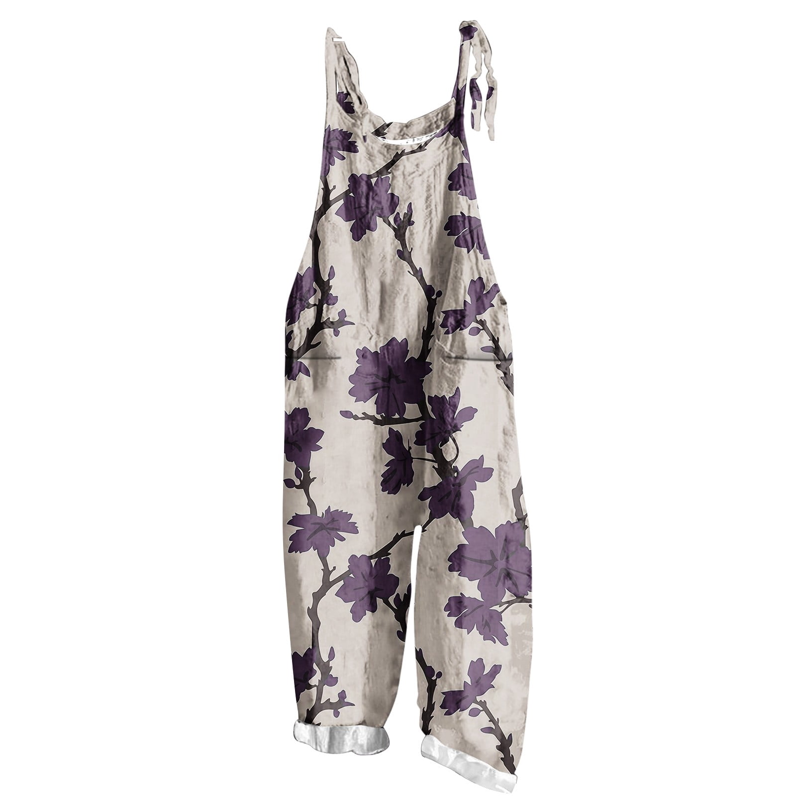 AHTJRT Women's Casual Jumpsuits Breathable Summer Hawaiian Tropical ...