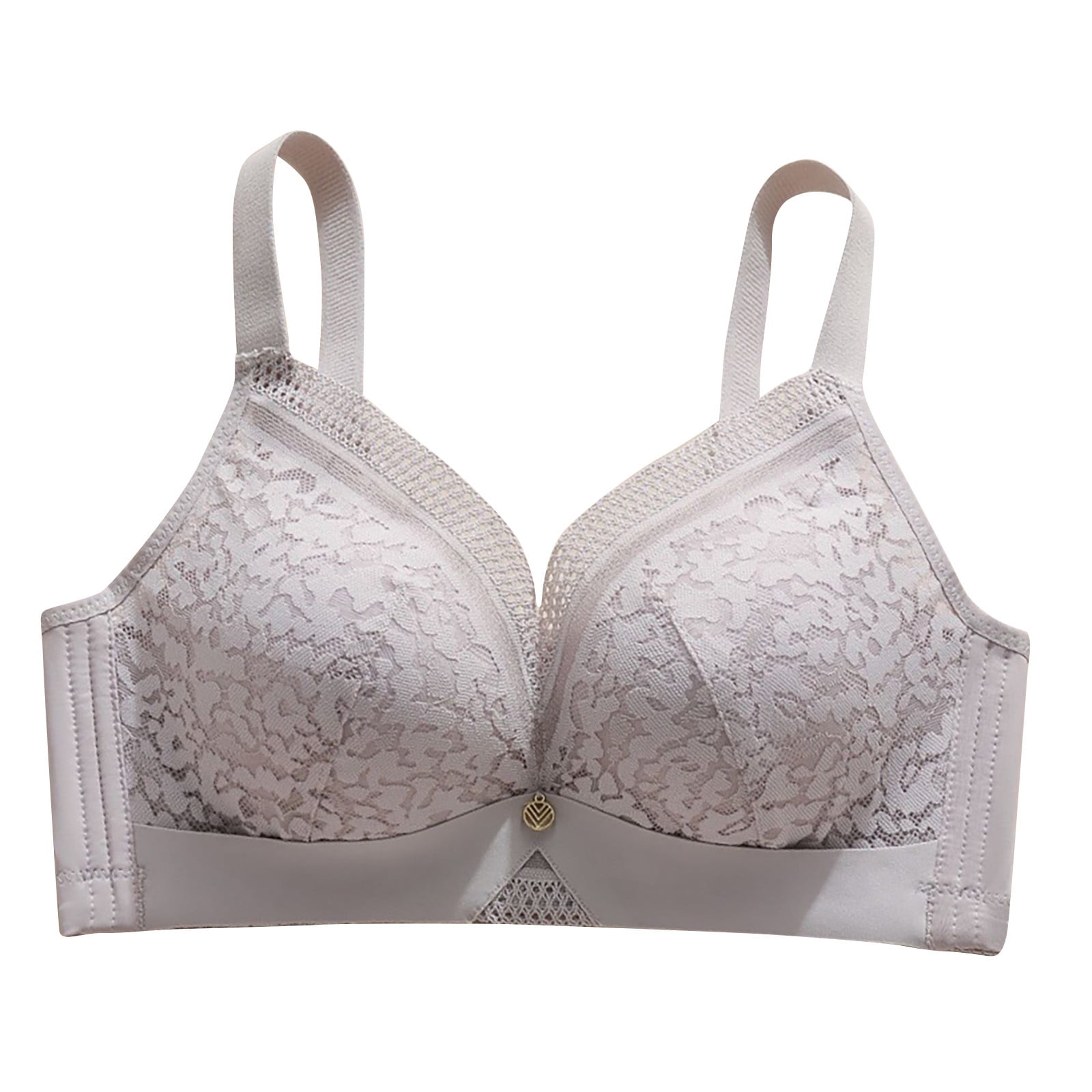 AHTJRT Women's Daisy Lace Bralettes Mesh Breathable Deep V Wirefree ...