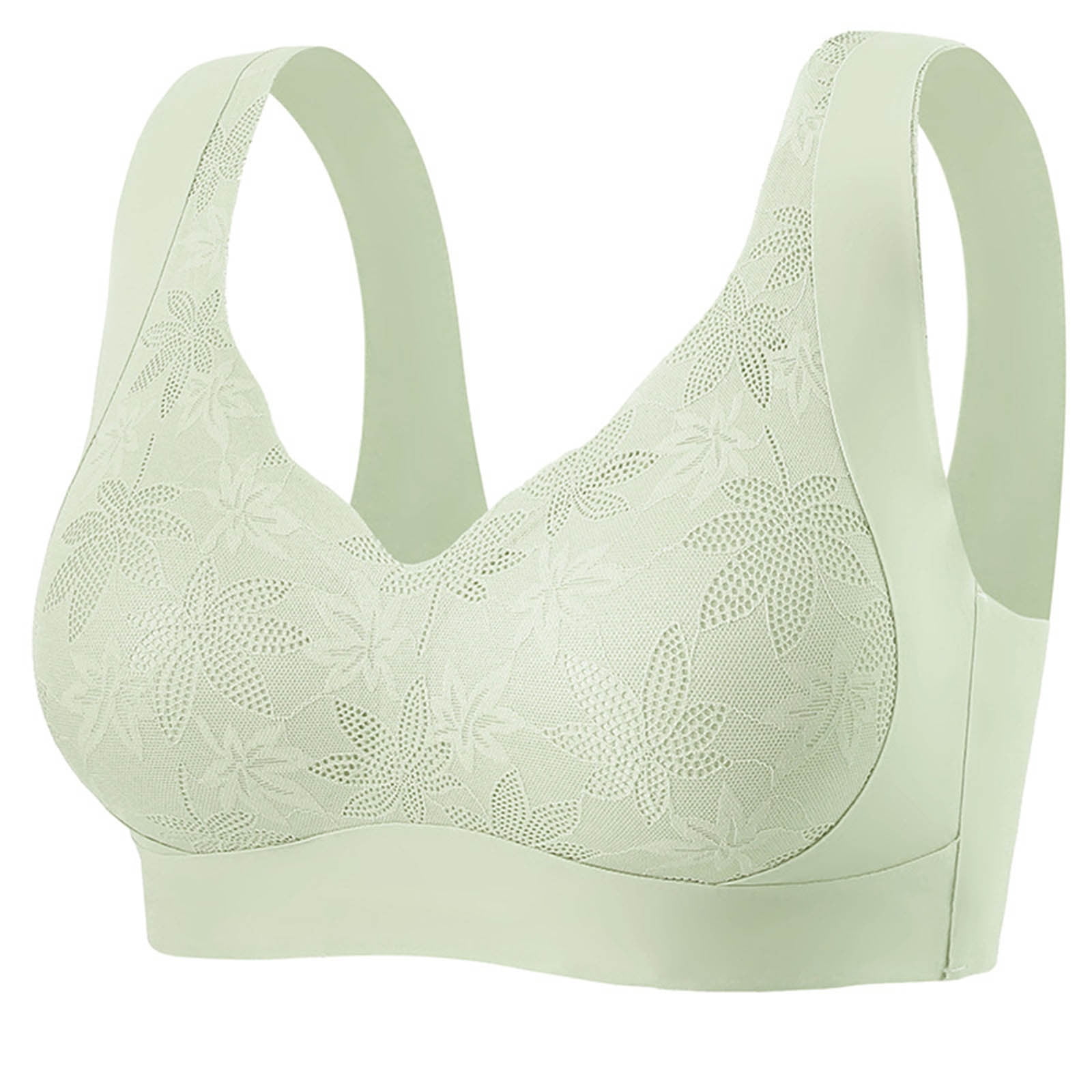 AHTJRT Women's Daisy Lace Bras Comfortable Full Coverage Seamless ...