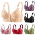 AHTJRT Women's Front Closure Bras V Neck Convertible Post Surgery ...