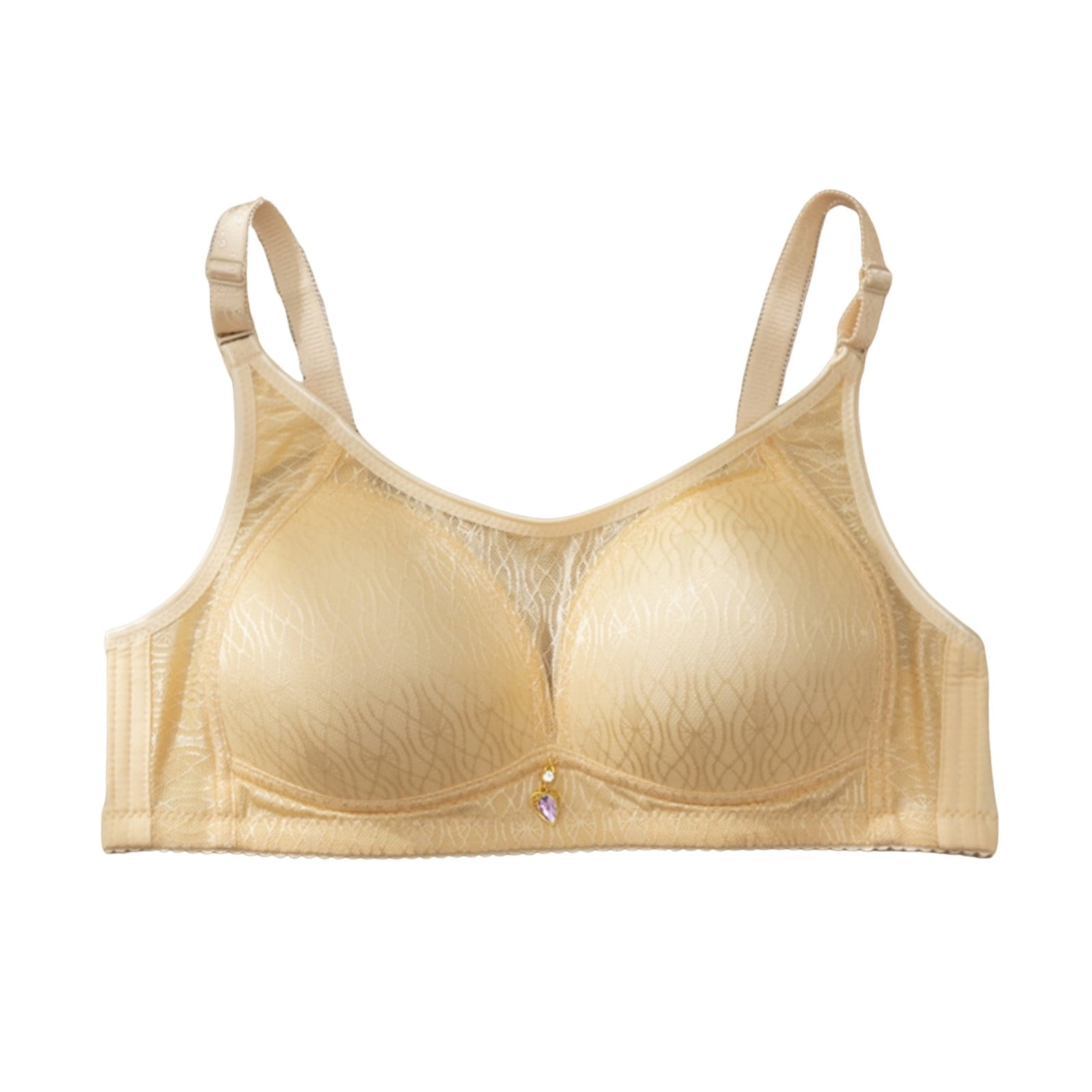AHTJRT Women's Full Coverage Bralettes Scoop Neck Non Padded Breathable ...