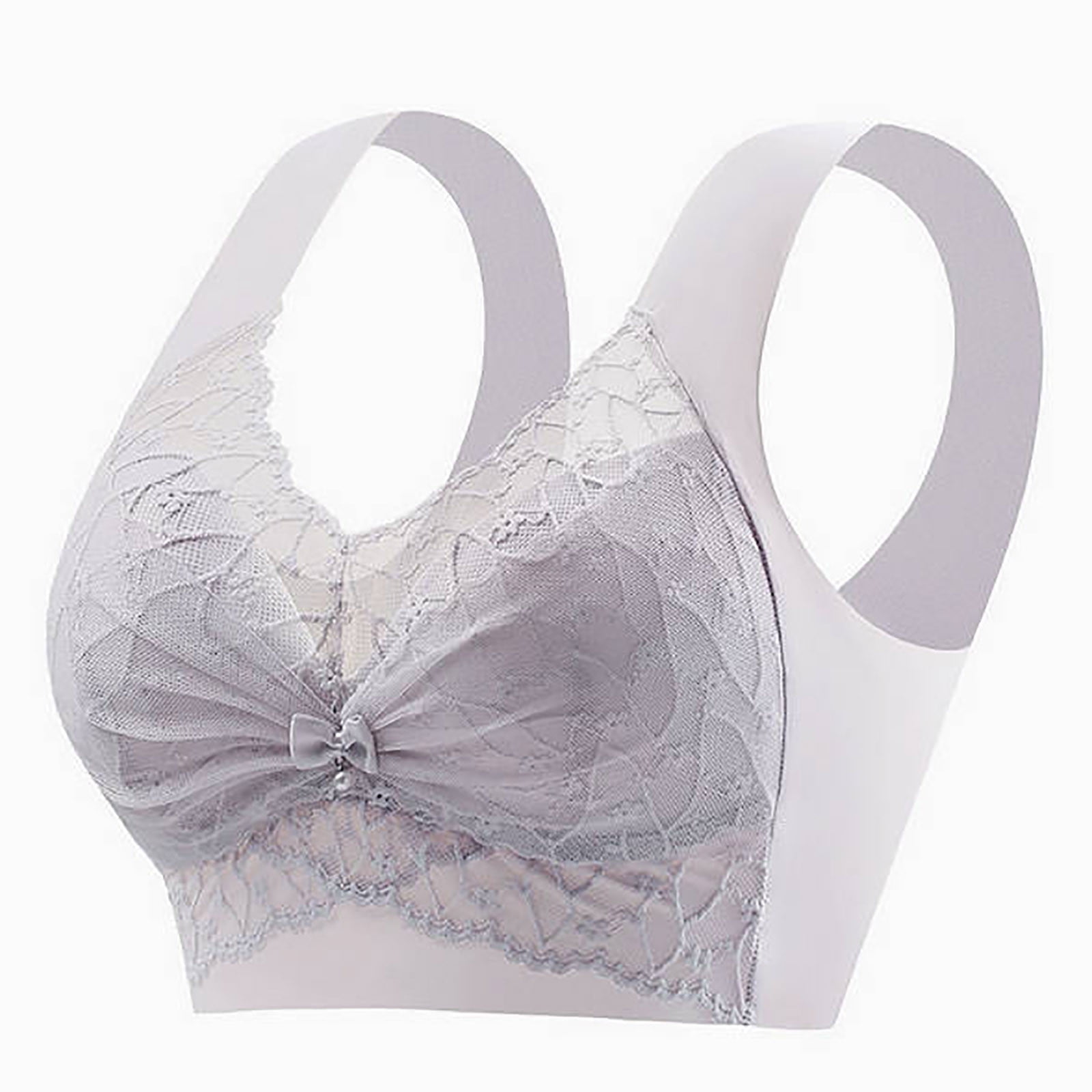 AHTJRT Women's Lace Bras Breathable Sheer Support Push-Up Bralettes ...