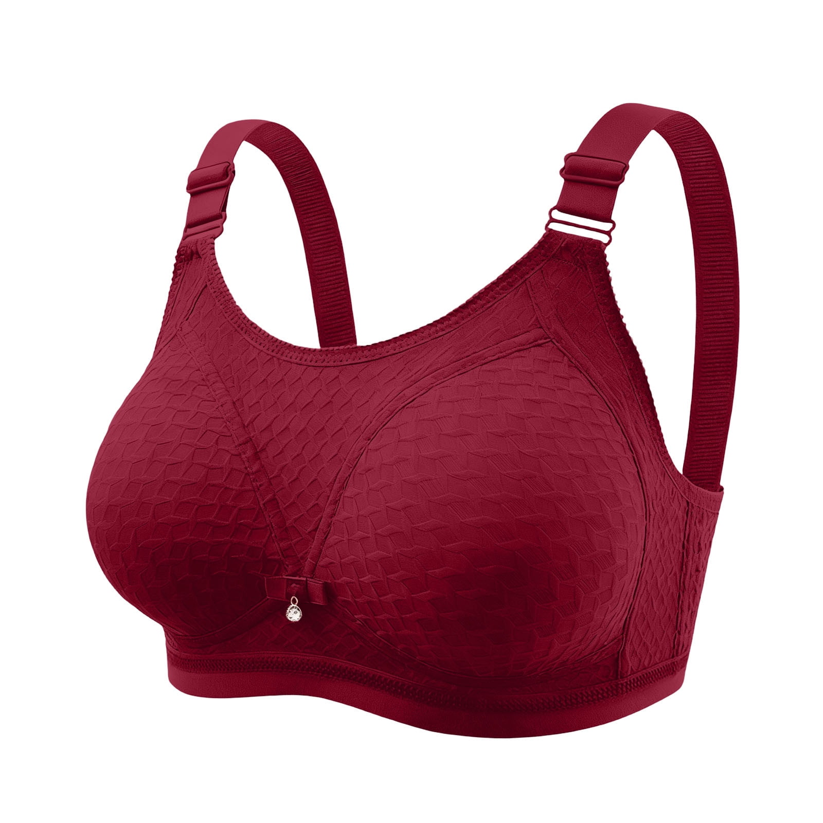 AHTJRT Women's Seamless Bras Fashion Plus Size Fixed Padded Bralettes ...