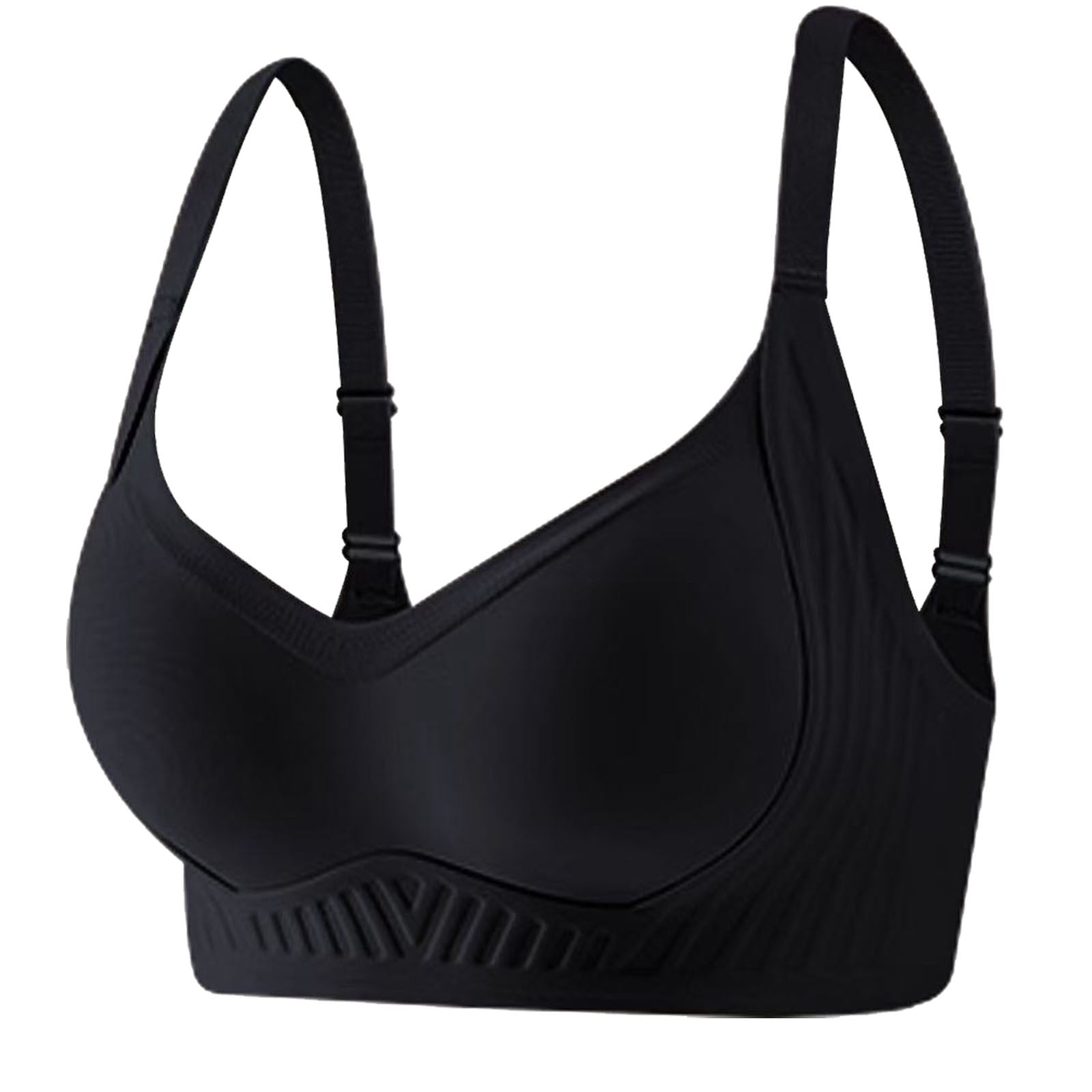 AHTJRT Women's Seamless Bras Padded Push Up Adjustable Strap Bralettes ...