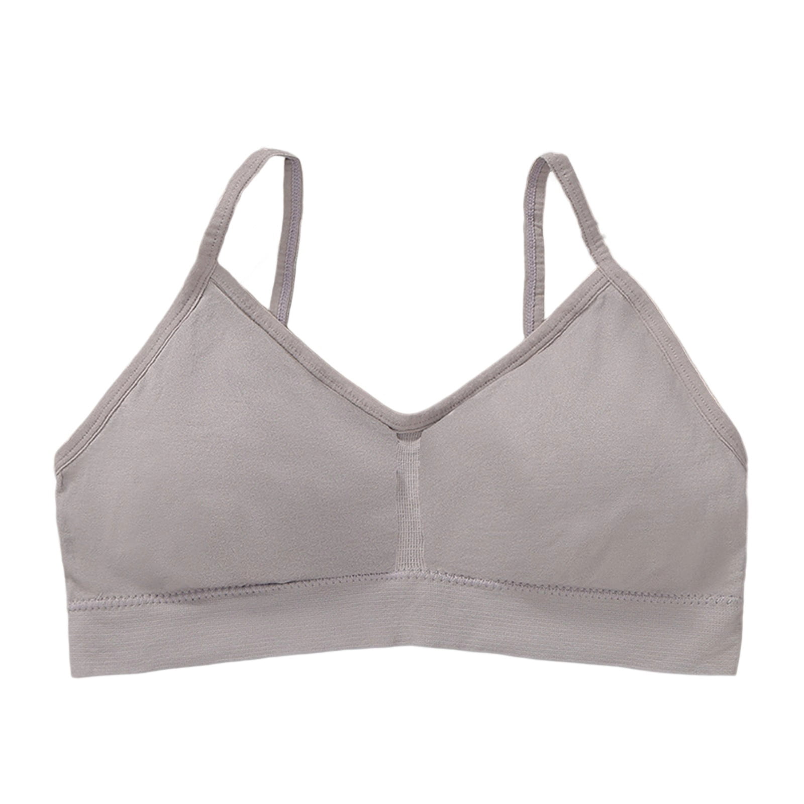 AHTJRT Women's Sports Bralettes Plunge V Neck Wireless Bras with ...