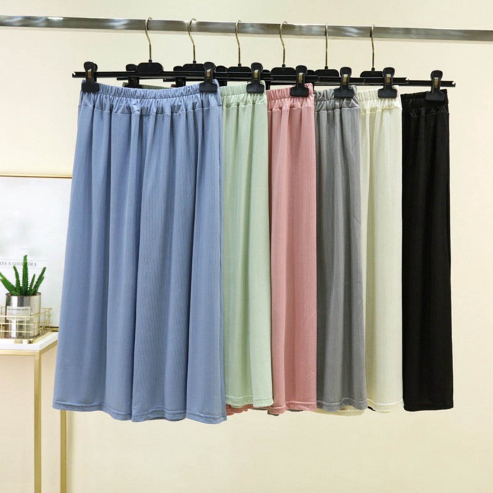 AHTJRT Women's Wide Leg Pajama Pants Lightweight Summer Comfy Soft ...