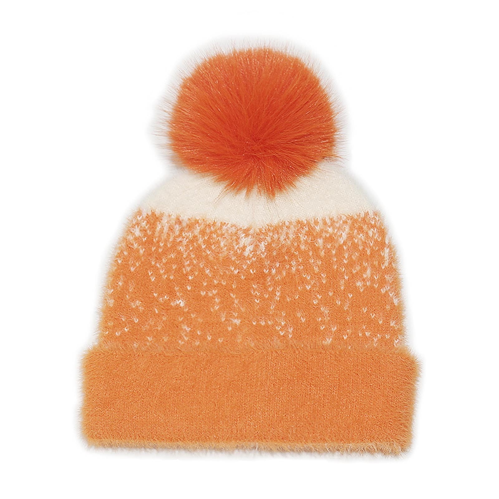 AHTJRT Women's Winter Beanie Hat Winter Chunky Knit Pom-Pom Stocking ...