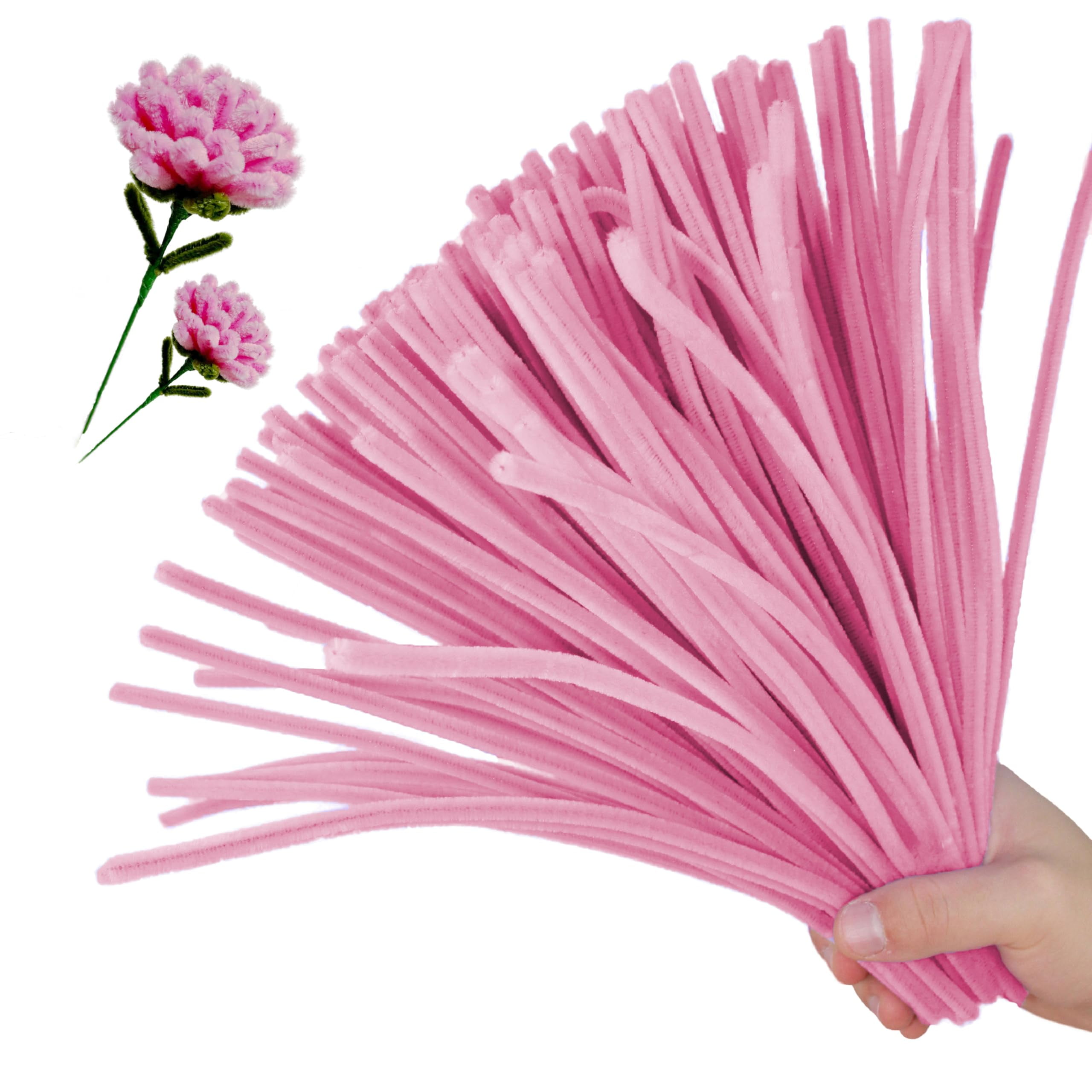 AHUIFT Upgraded 100PCS Chenille Stems Pipe Cleaners Craft DIY Art ...