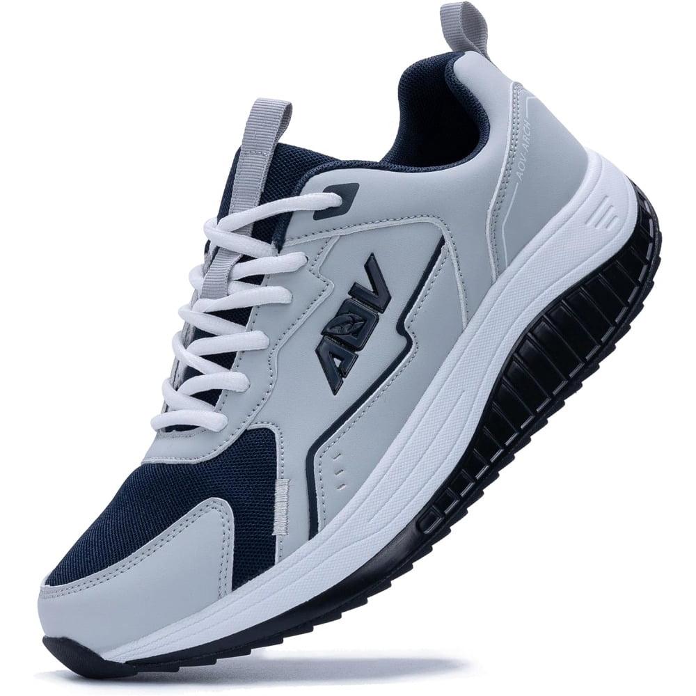 AHUSIR Walking Shoes for Men Arch Support Plantar Fasciitis Shoes ...