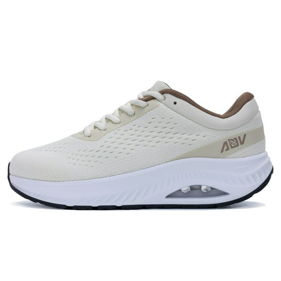 AHUSIR Wide Toe Box Shoes Women Arch Support Walking Shoes Plantar ...