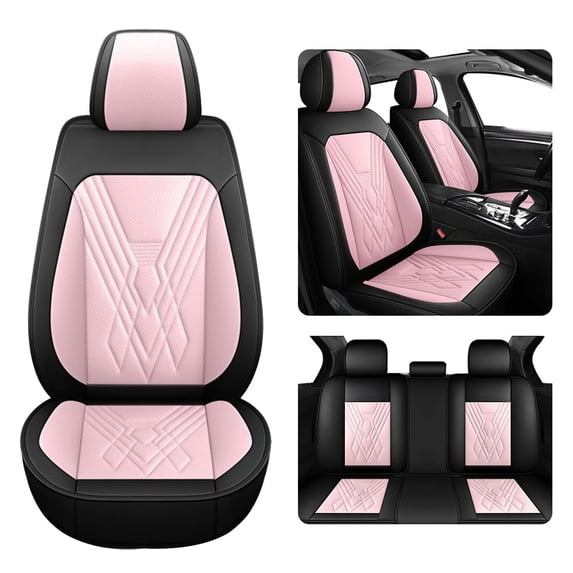 AHWZ Car Seat Covers Full Set, Seat Covers for Cars, Waterproof Leather ...