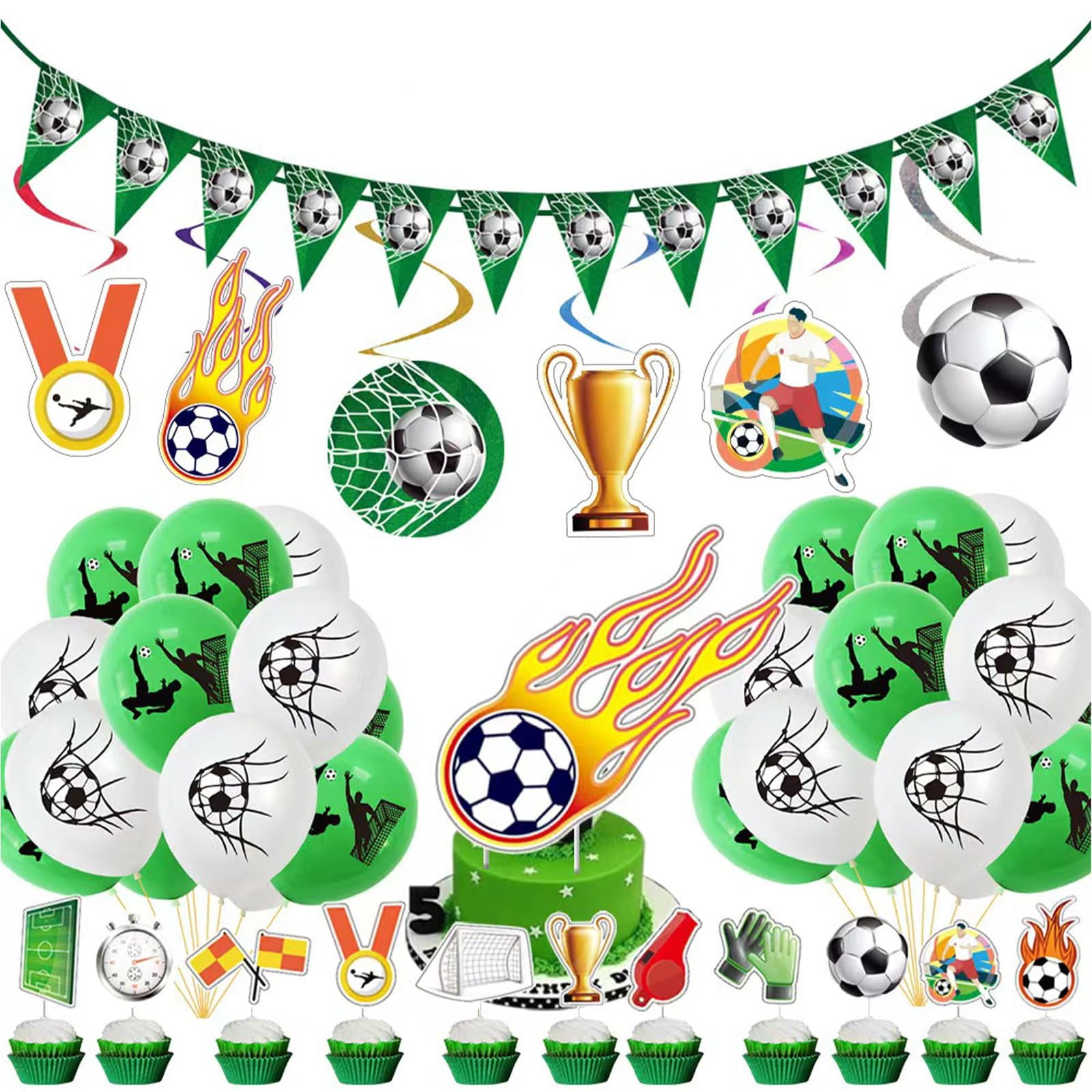 AHYCS Soccer Party Decorations, IFF17 Soccer Birthday Party Decorations ...
