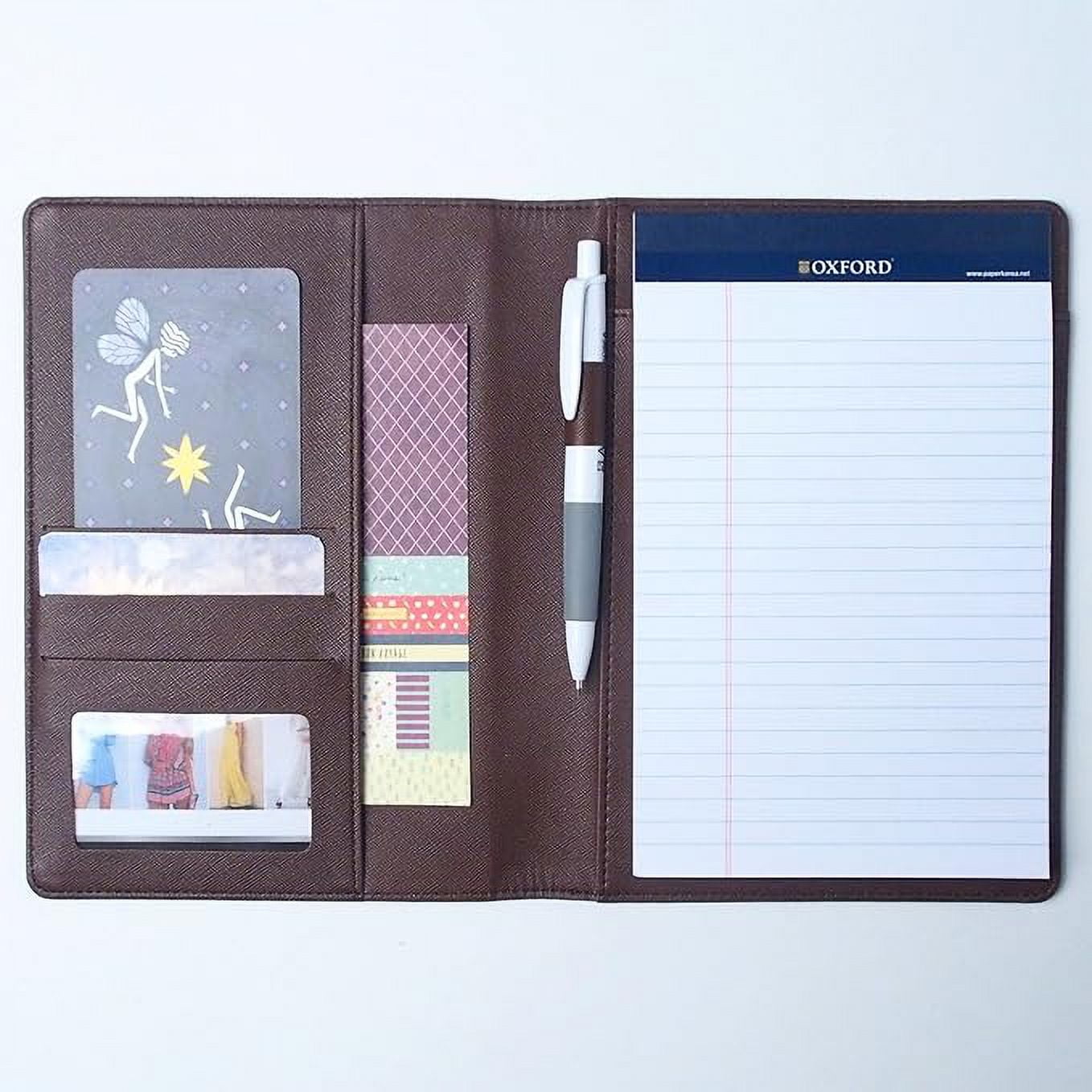 AHZOA Colorful 4 Pockets A5 Size Memo Padfolio S1, Including 5 X 8 Inch ...